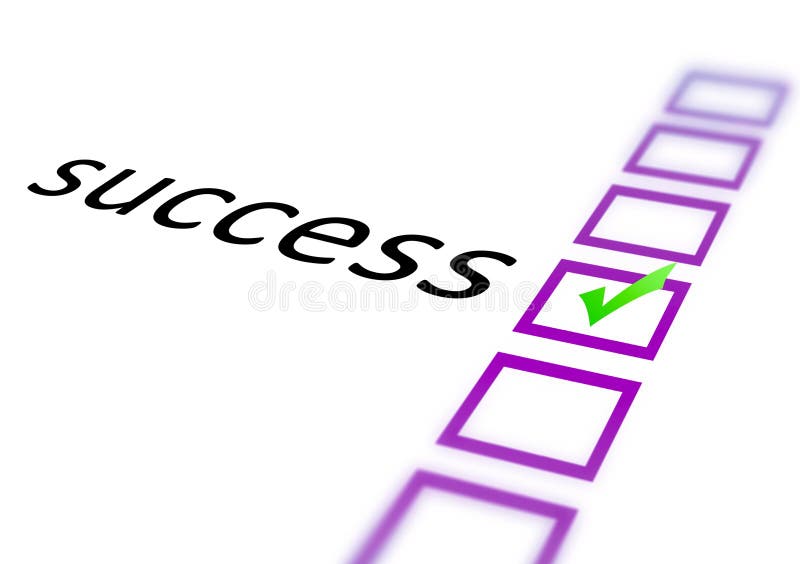 Checking List with Check Sign Stock Illustration - Illustration of mark ...