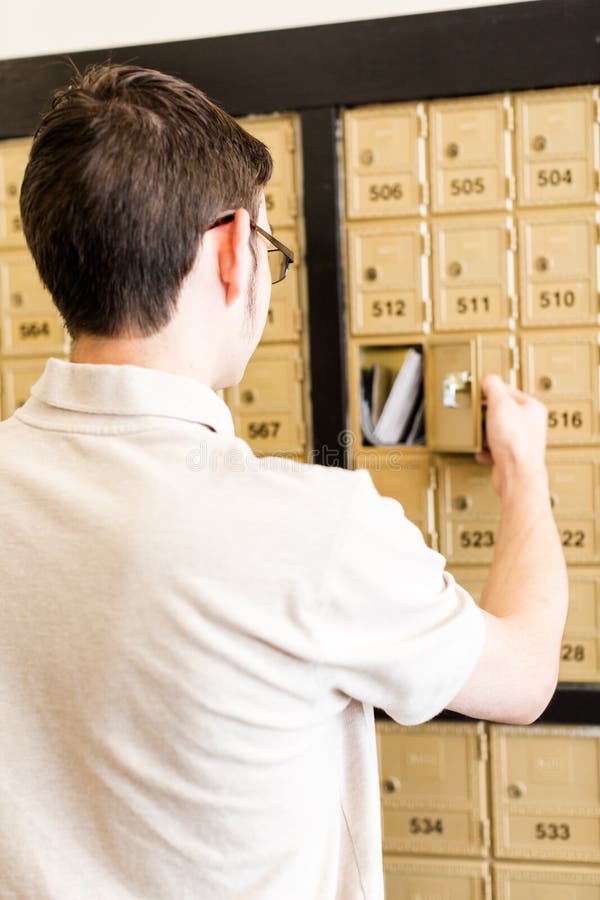 Checking mail stock image. Image of young, teenager, keys - 41637021