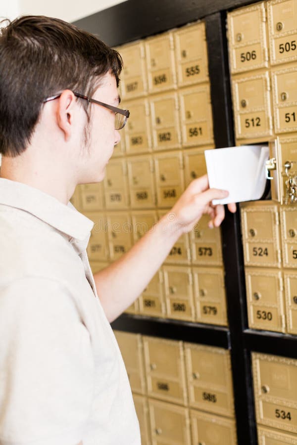 Checking mail stock image. Image of young, people, adolescent - 41637073