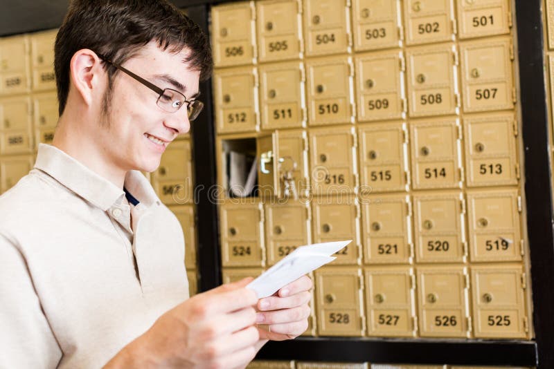 Checking mail stock photo. Image of mail, reading, gold - 41637224