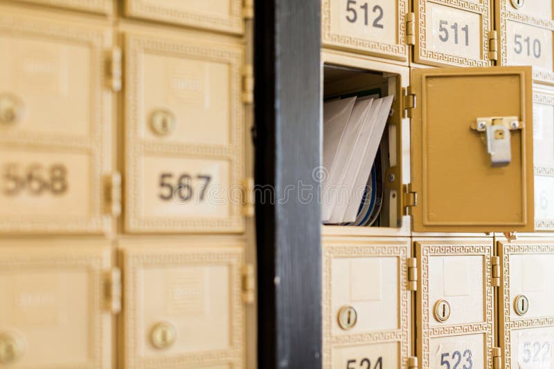 Checking mail stock photo. Image of boxes, open, mailbox - 41637288