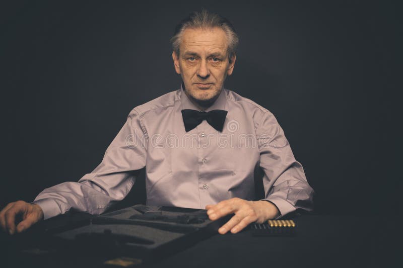 Checking and Manipulating with Modern 9 Mm Compact Handgun Stock Image ...