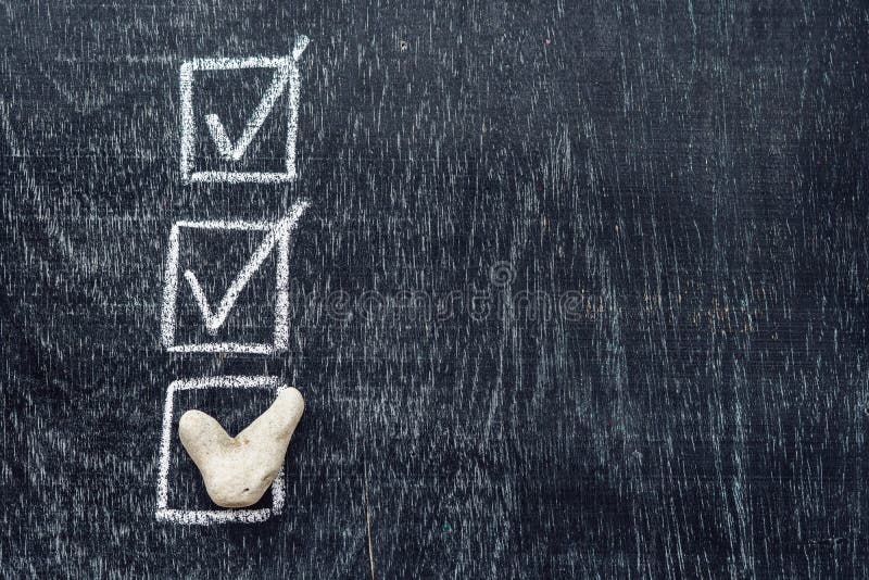 Checking Mark on Checklist, Tick in the Box Concept. Stock Image ...