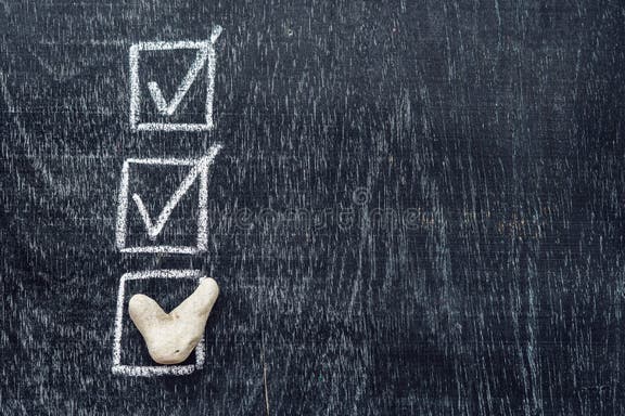 Checking Mark on Checklist, Tick in the Box Concept. Stock Image ...