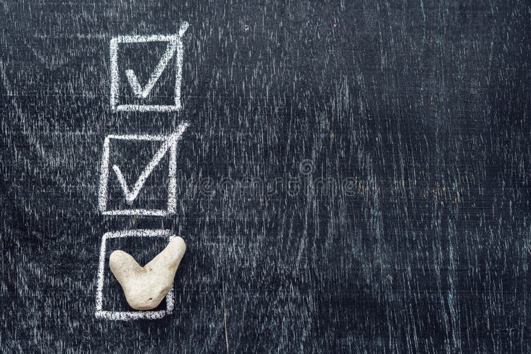 Checking Mark on Checklist, Tick in the Box Concept. Stock Image ...