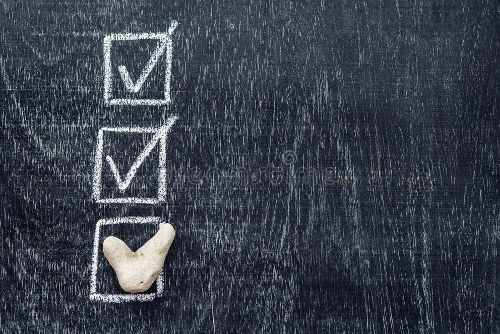 Checking Mark on Checklist, Tick in the Box Concept. Stock Image ...