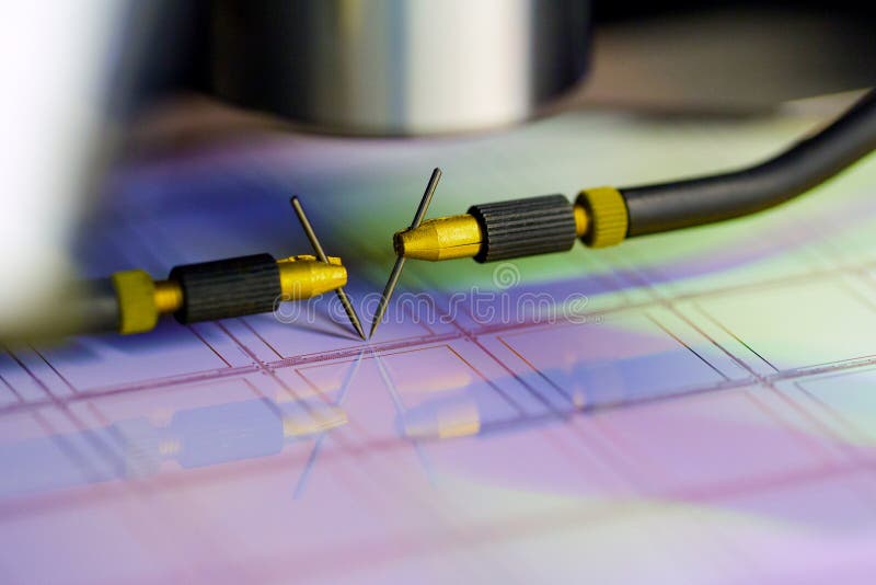 Manual Probe System with Needles for Test of Semiconductor on Silicon ...