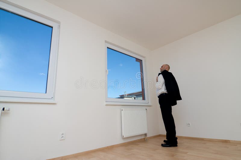 Checking new house stock photo. Image of beautiful, male - 6398866