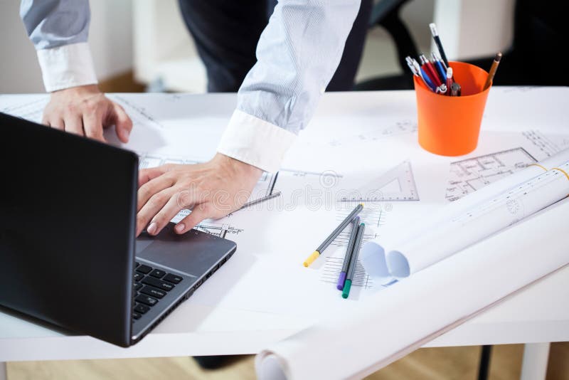 Checking A Notebook Laptop For Repair At Shop Stock Image - Image of ...