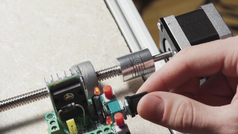 Checking the Operation of the Stepper Motor of a 3d Printer, Speed ...