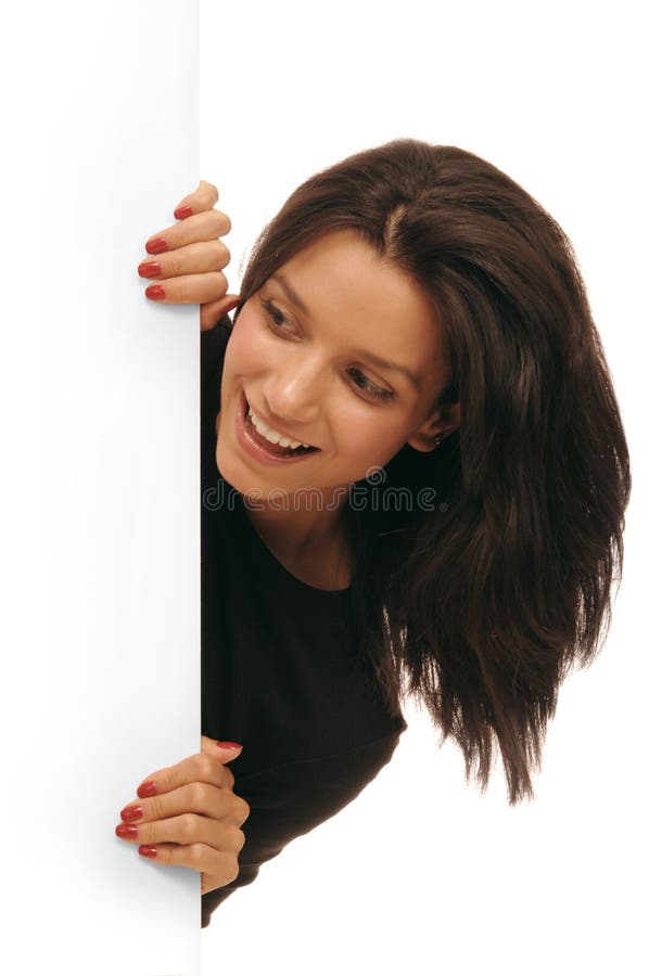 522 Beautiful Young Woman Peering Stock Photos - Free & Royalty-Free ...