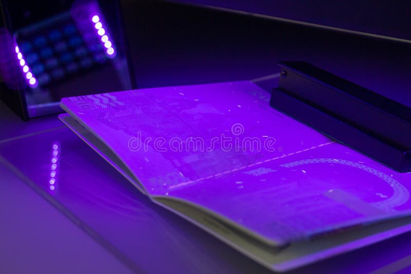 Checking the Passport for Fraud in UV Light, Detection of Luminescence ...