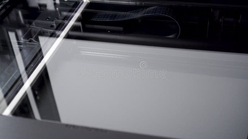 Checking Printer and Scanner Operation with Cover Open. Stock Video ...