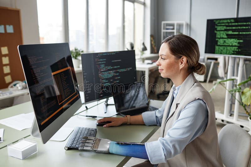 Checking Programming Code for Bugs Stock Photo - Image of myoelectric, creativity: 262658300