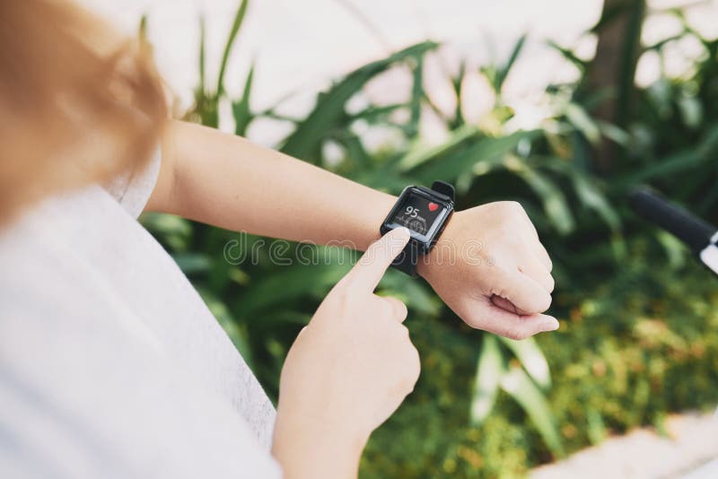 Checking pulse stock photo. Image of woman, girl, person - 108431000