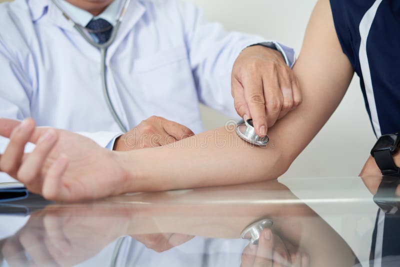 Checking pulse stock image. Image of counter, recipe - 103594707