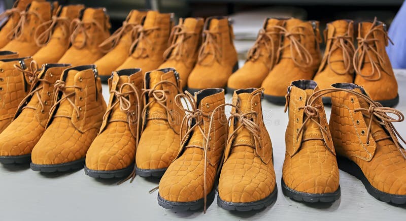 Checking the Quality of Shoes in a Shoe Factory Stock Photo - Image of ...