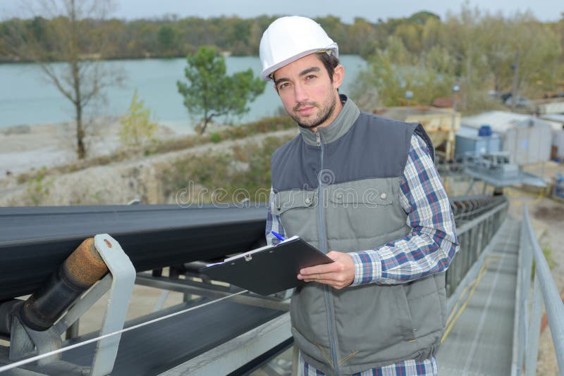 Checking the Safety Standard Stock Image - Image of observe, belt ...