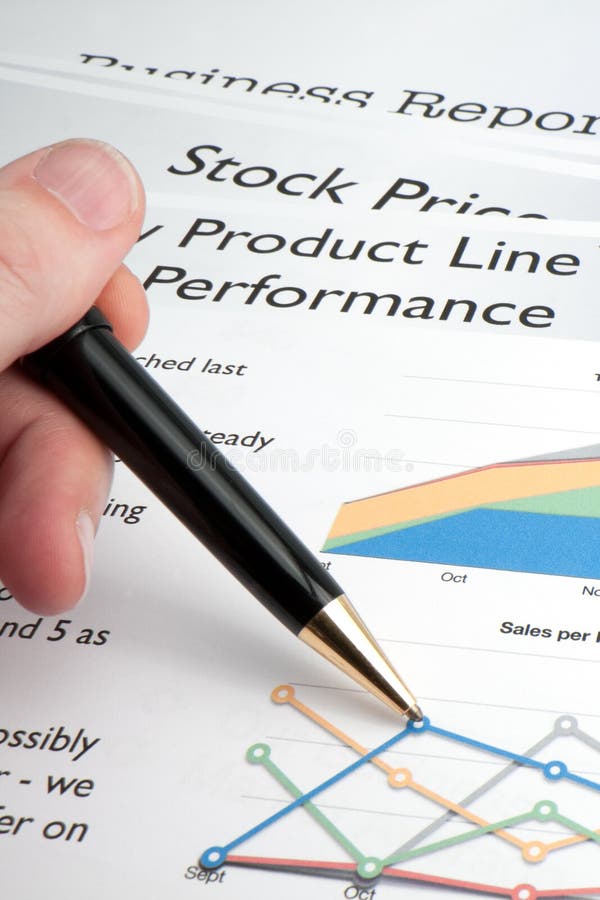 Checking the Sales Figures stock photo. Image of money - 12686626