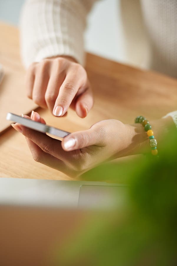 Checking smartphone stock photo. Image of vertical, networking - 76908702