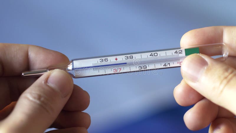 Checking Temperature Above 37 Degrees Celsius on Gallium Thermometer ...