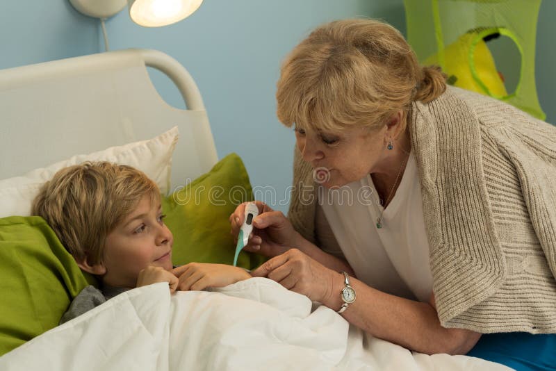 Checking the temperature stock image. Image of check - 49095825