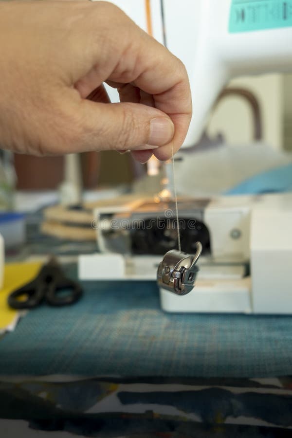 Checking Tension on the Lower Thread Stock Image - Image of medical ...