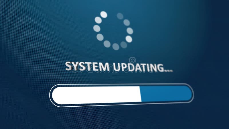 Checking for Updates, Looping Message, Loop Animation Background. Stock ...