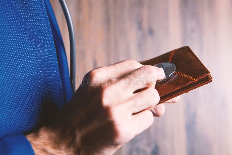 Checking a Wallet with a Stethoscope Stock Image - Image of check ...