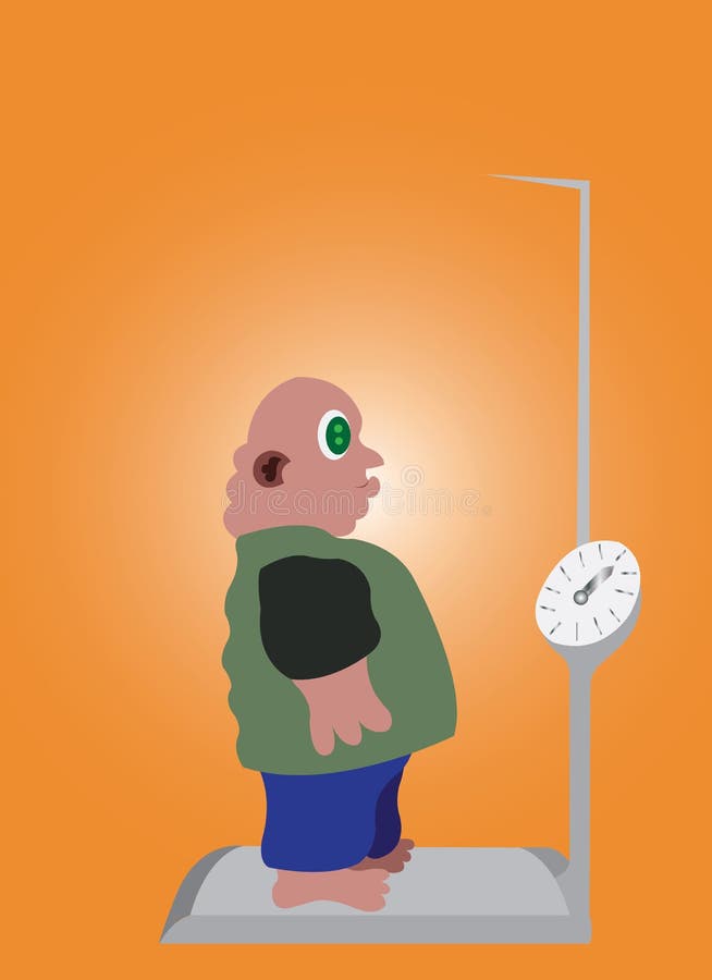 Checking Weight 2 stock vector. Illustration of blubber - 93796320