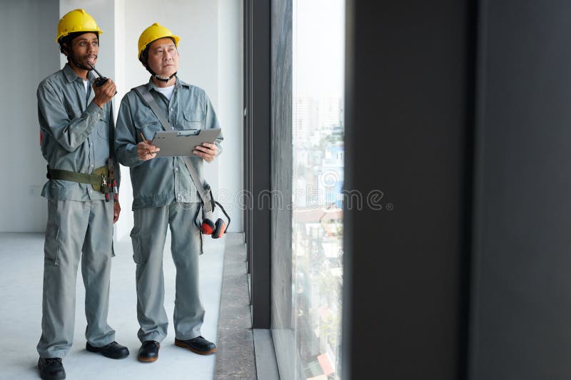 Checking Windows for Leaks and Damage Stock Image - Image of process ...