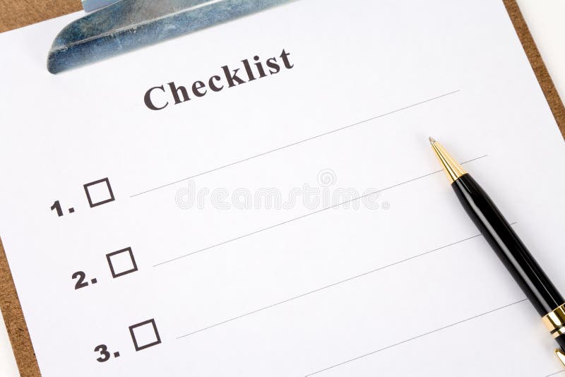 Checklist stock photo. Image of business, sign, number - 2157130