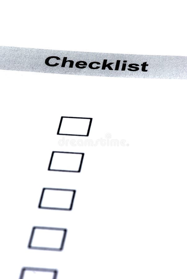 Checklist stock photo. Image of management, concept, checkbox - 11281818