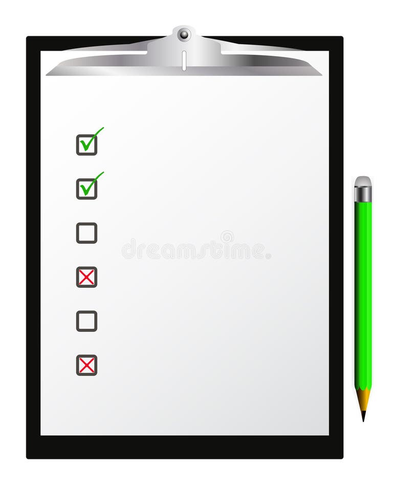 Marking Checklist Boxes Stock Illustrations – 122 Marking Checklist ...