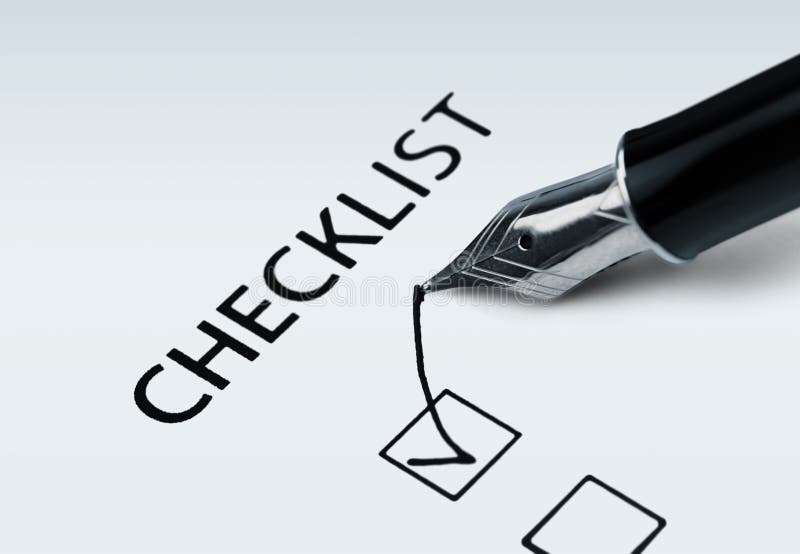 Checklist foto de stock. Imagem de checklist, caixa - 118963174
