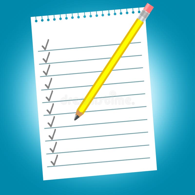 Write Checklist Stock Illustrations – 9,813 Write Checklist Stock ...