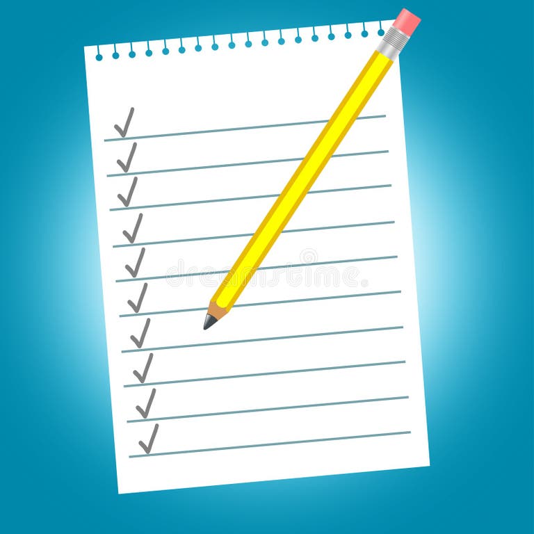 Checklist Notes Stock Illustrations – 3,405 Checklist Notes Stock ...