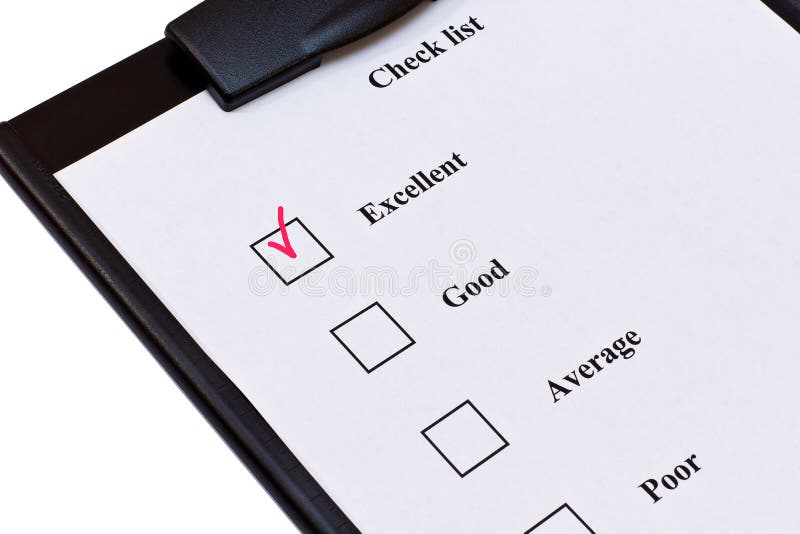 Checklist stock photo. Image of comparison, isolated - 27507582