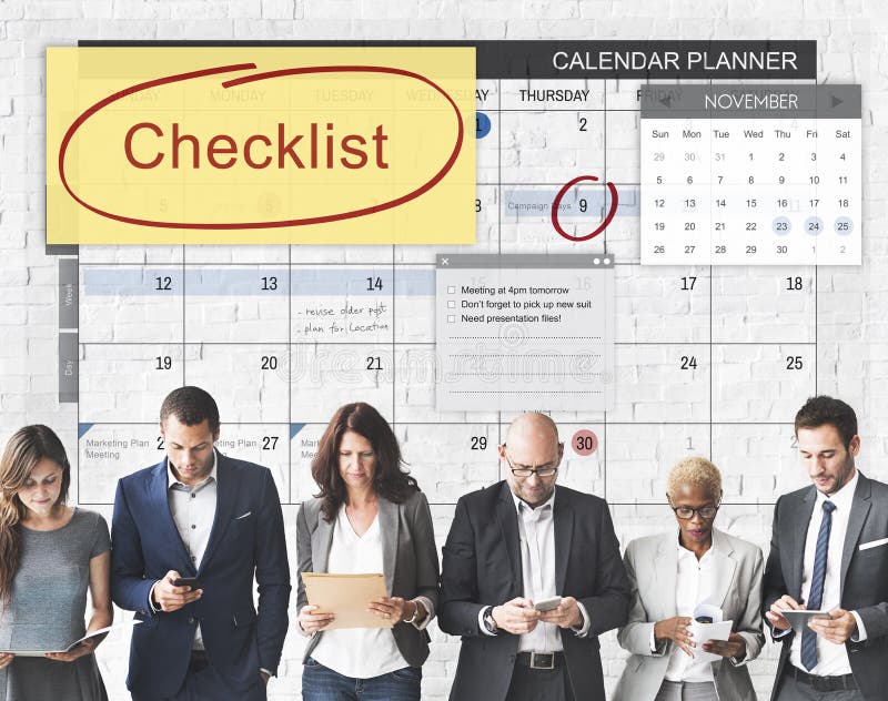 Checklist Appointment Schedule Event Concept Stock Photo - Image of ...