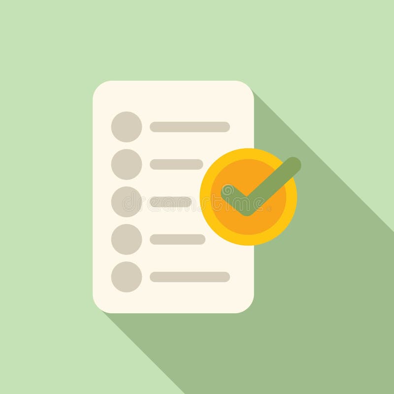Checklist with Approved Checkmark Icon for Task Management and ...