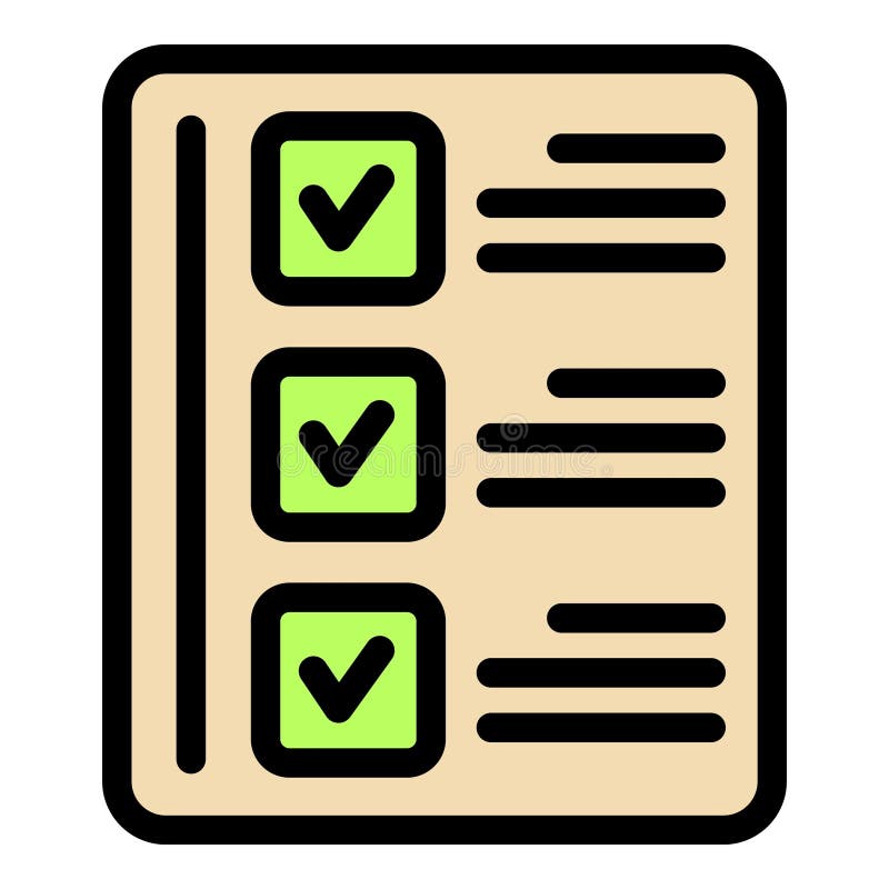Checklist with Approved Checkmarks for Task Management and Completion ...