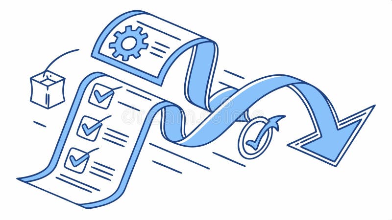 Checklist with Arrow, Task Management and Productivity Tool Vector ...