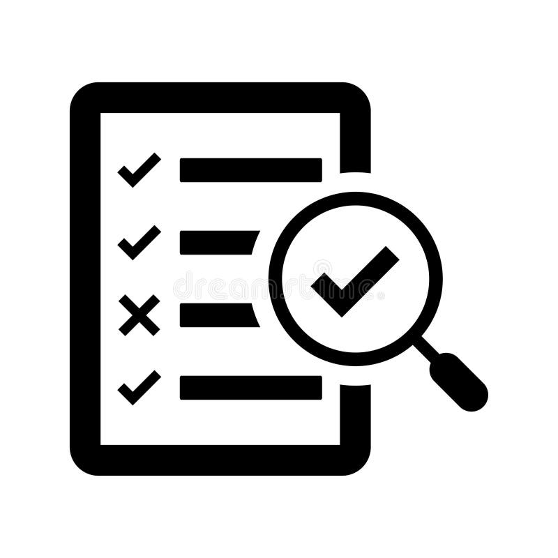 Audit, Test, Check, Report Icon. Simple Editable Vector Graphics Stock ...