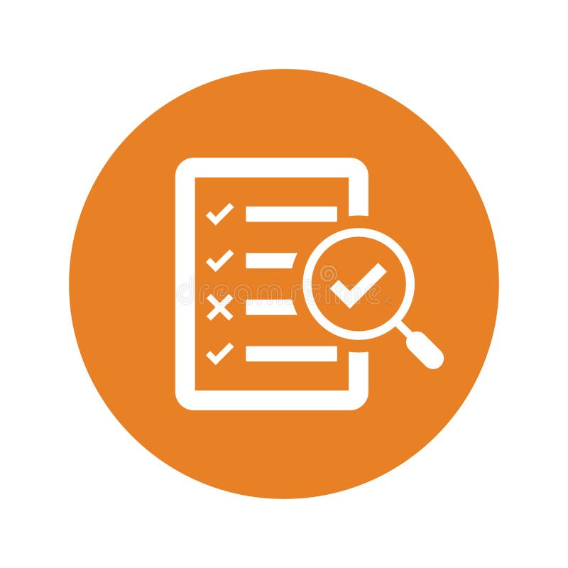 Audit, Test, Check, Report Icon. Simple Editable Vector Graphics Stock ...
