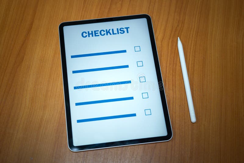 177 Audit Checklist Digital Tablet Stock Photos - Free & Royalty-Free ...