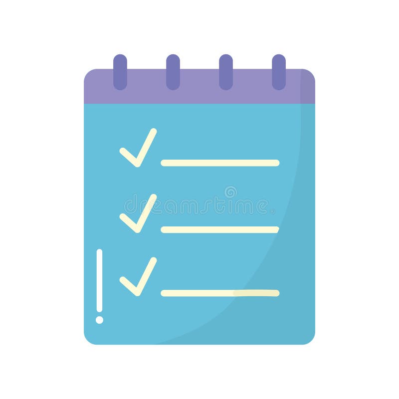 CHECKLIST Blue Round Stamp. Stock Illustration - Illustration of label ...