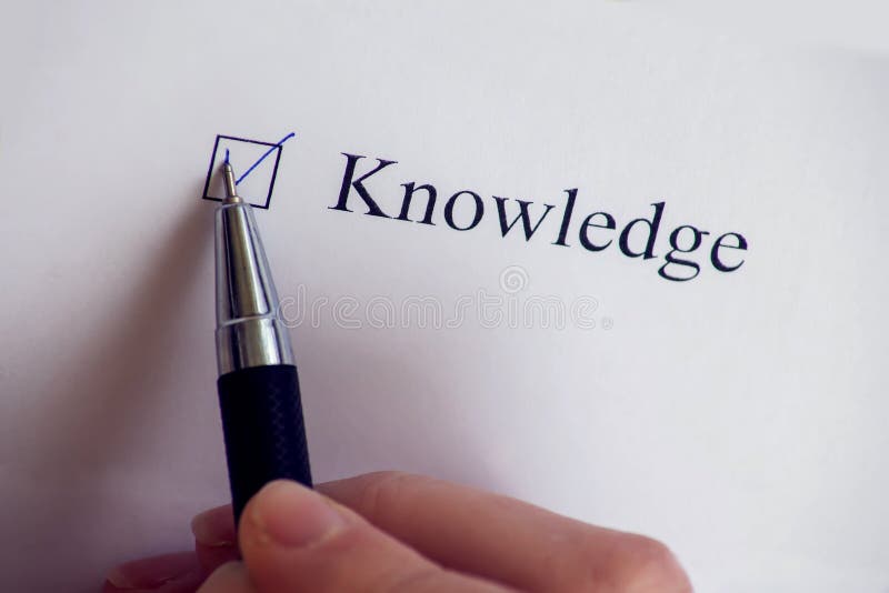Checklist Box - Knowledge. Check Form Concept Stock Photo - Image of ...