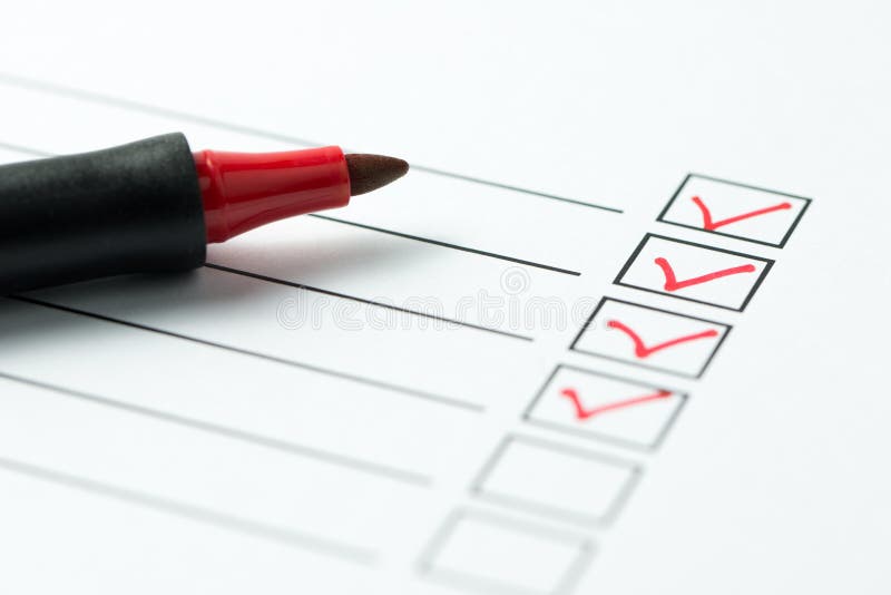 Checklist box stock image. Image of checklist, ranking - 108412455