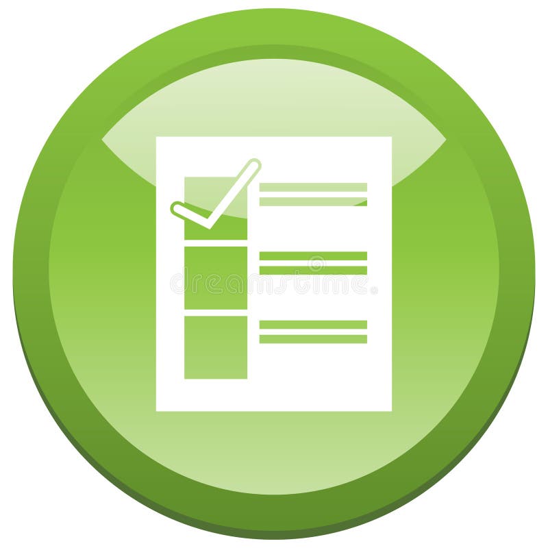 Checklist Button. Vector Illustration Decorative Design Stock Vector ...