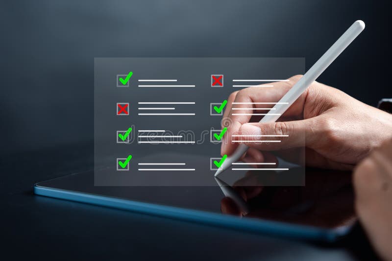 Checklist and Checkmark Approve Quality Management with Quality ...